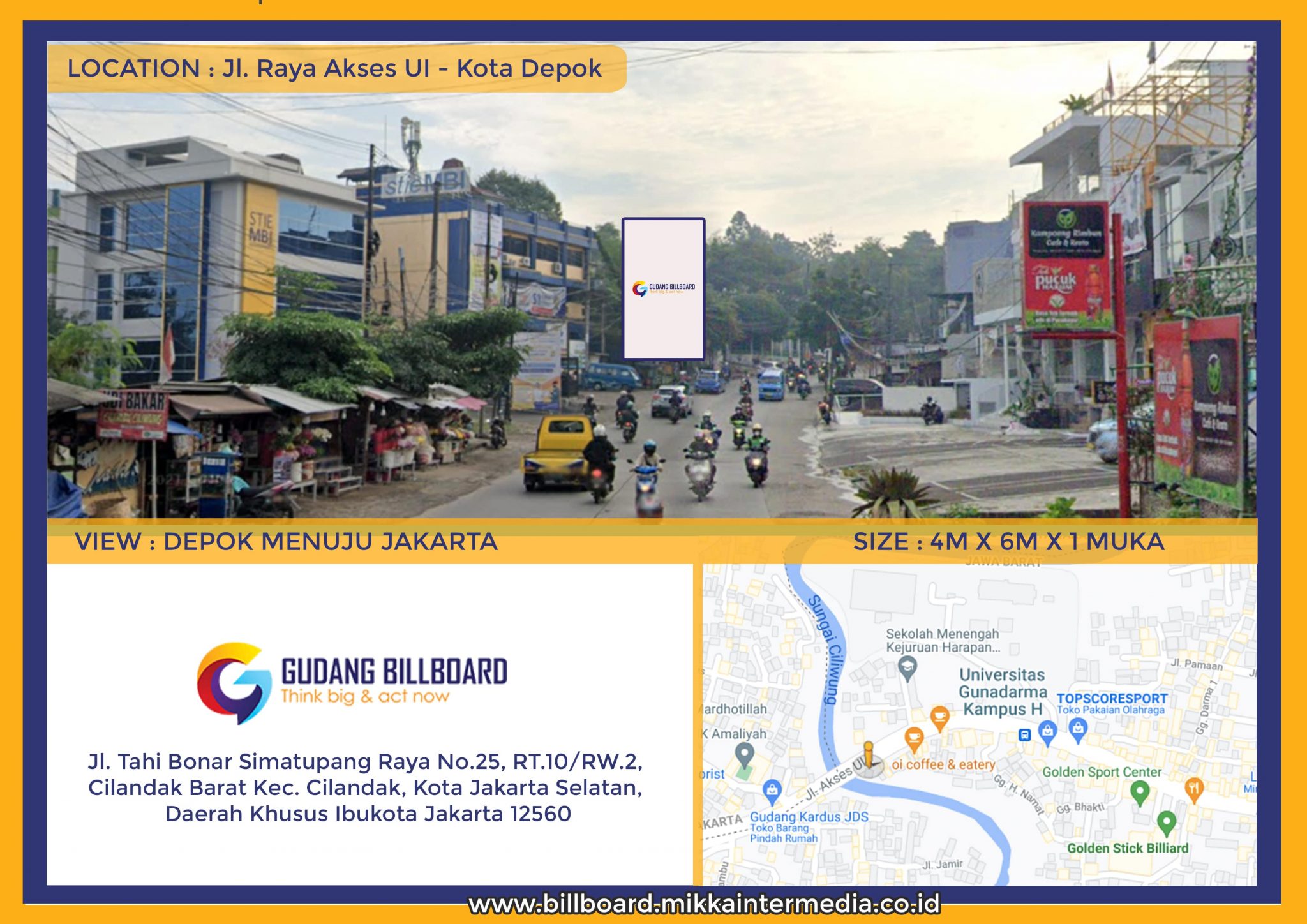 Billboard Depok - Lokasi Strategis - Hubungi 0877.888.99283